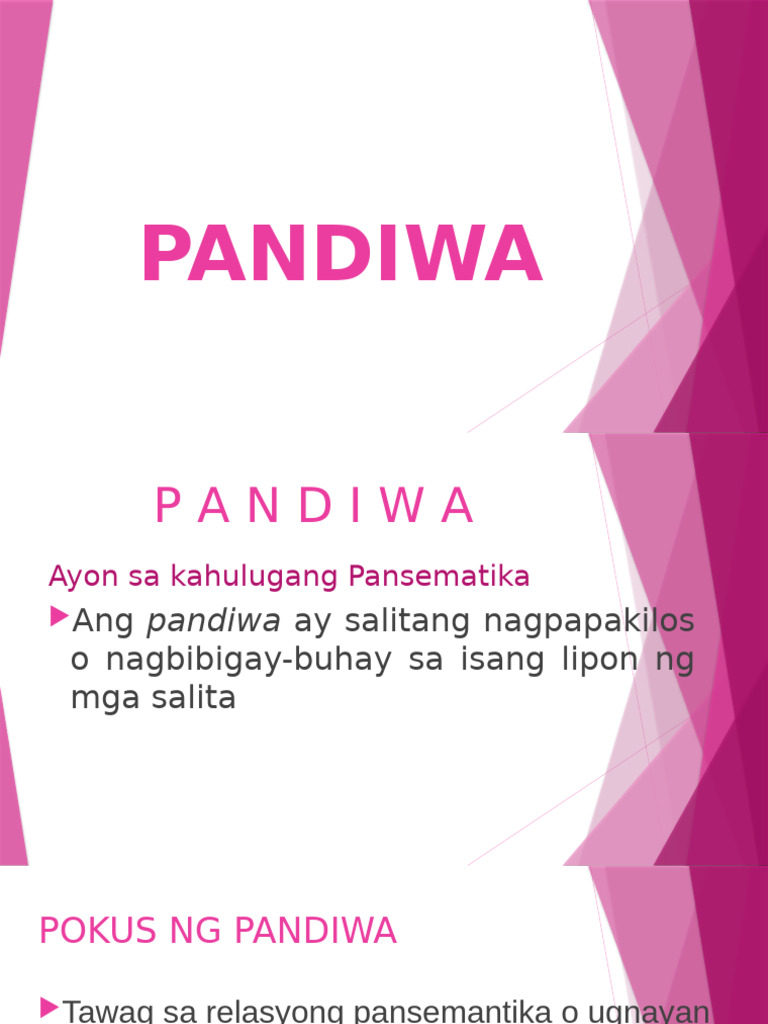 Pokus NG Pandiwa | PDF