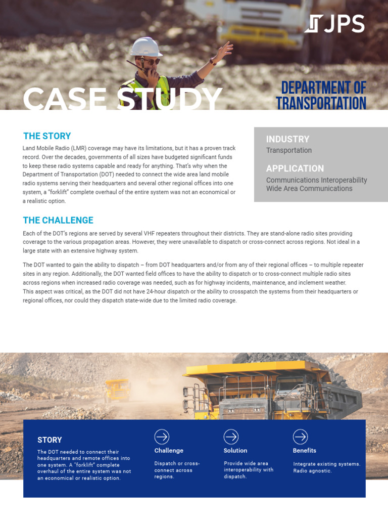 Transportation Case Study | PDF | Telecommunications | Computer Engineering