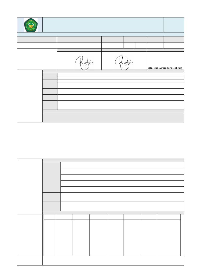 RPS Pertemuan 5 | PDF