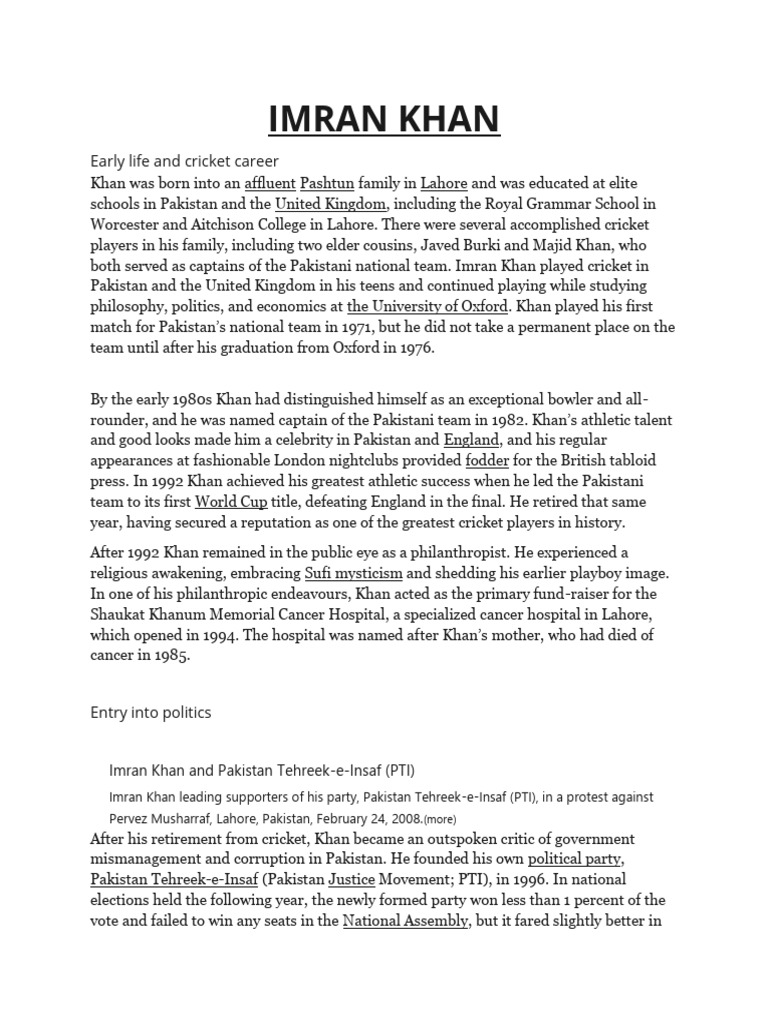 Imran Khan | PDF