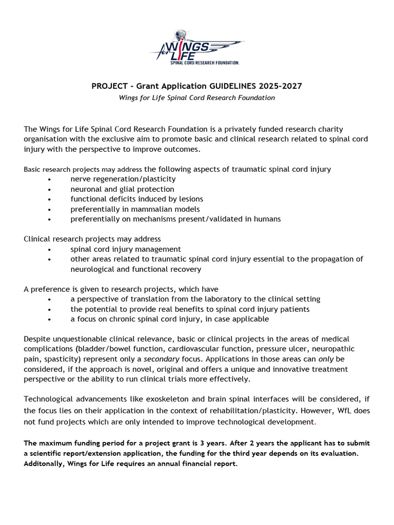 2025 Guidelines Project Grant Final | PDF