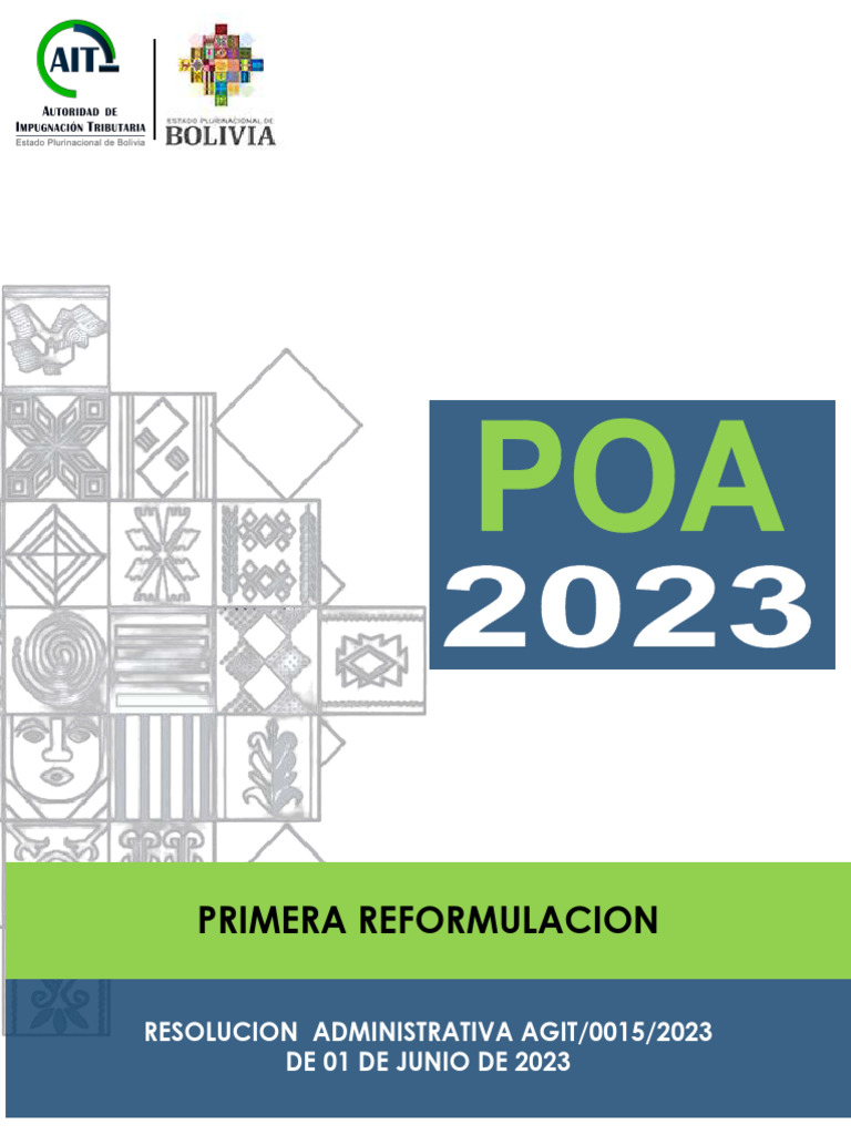 Poa 2023 Reformulado 1 | PDF