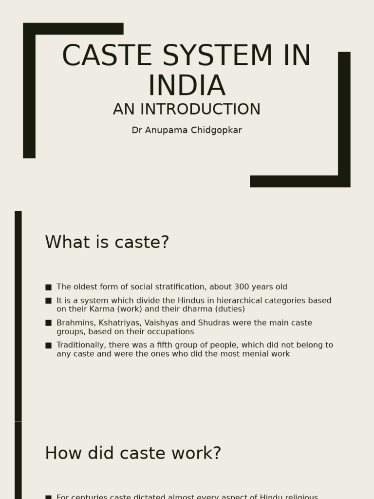 Caste System in India | PDF