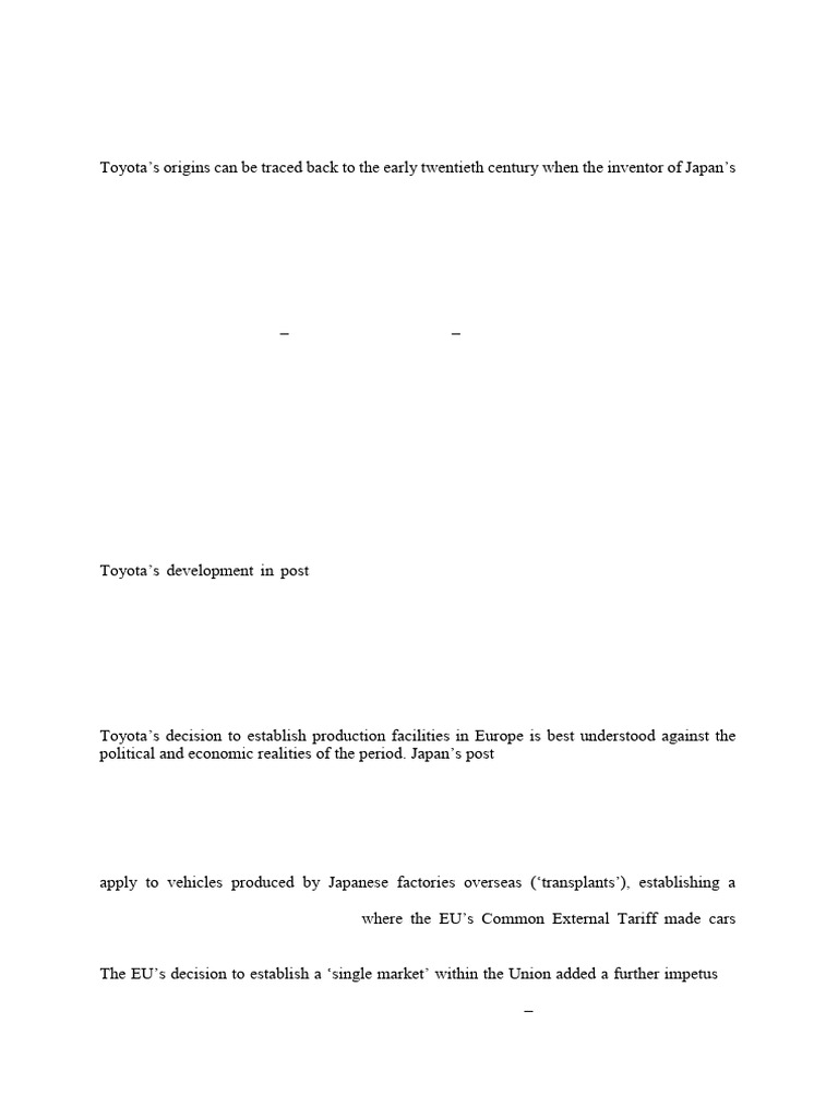 CASE STUDY- Toyota UK | PDF