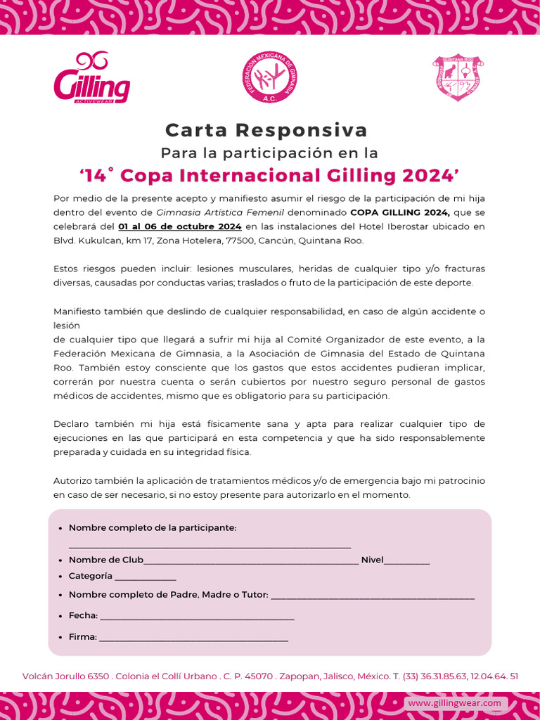 Carta Responsiva 2024 2025 Federal Duck