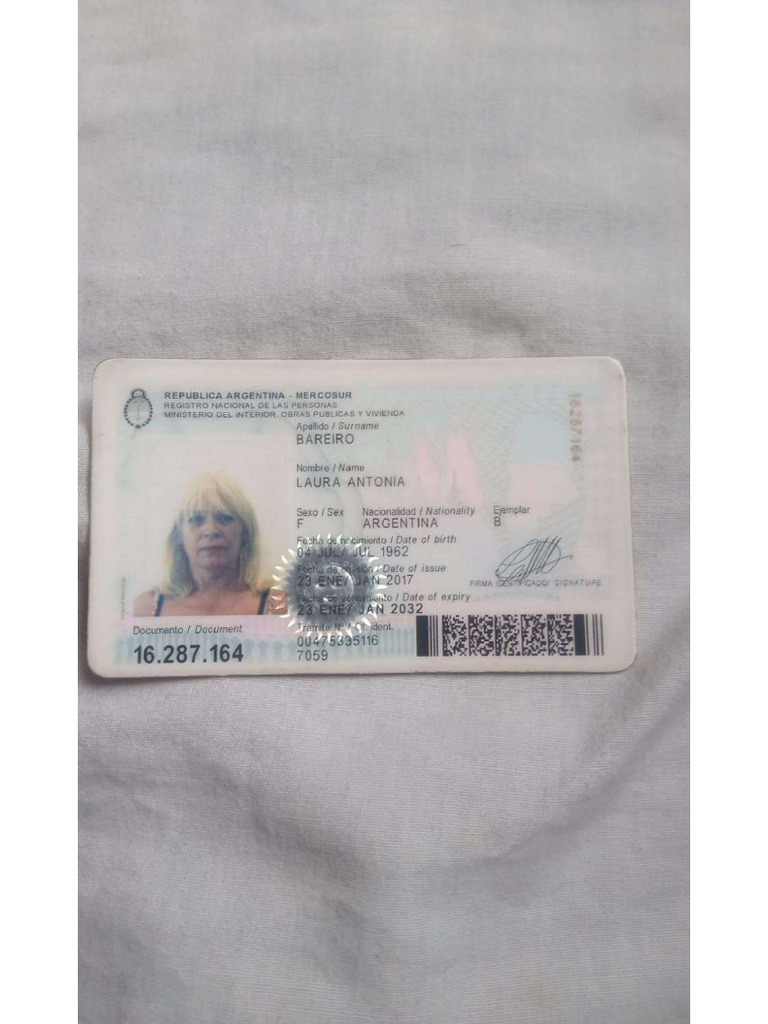 Documento de Identidad | PDF