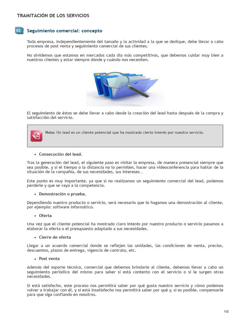 Tramitación en Los Servicios Postventa | PDF