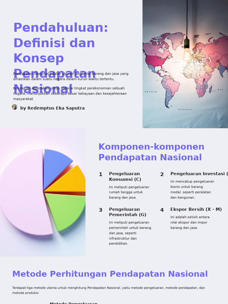 Pendahuluan Definisi Dan Konsep Pendapatan Nasional | PDF