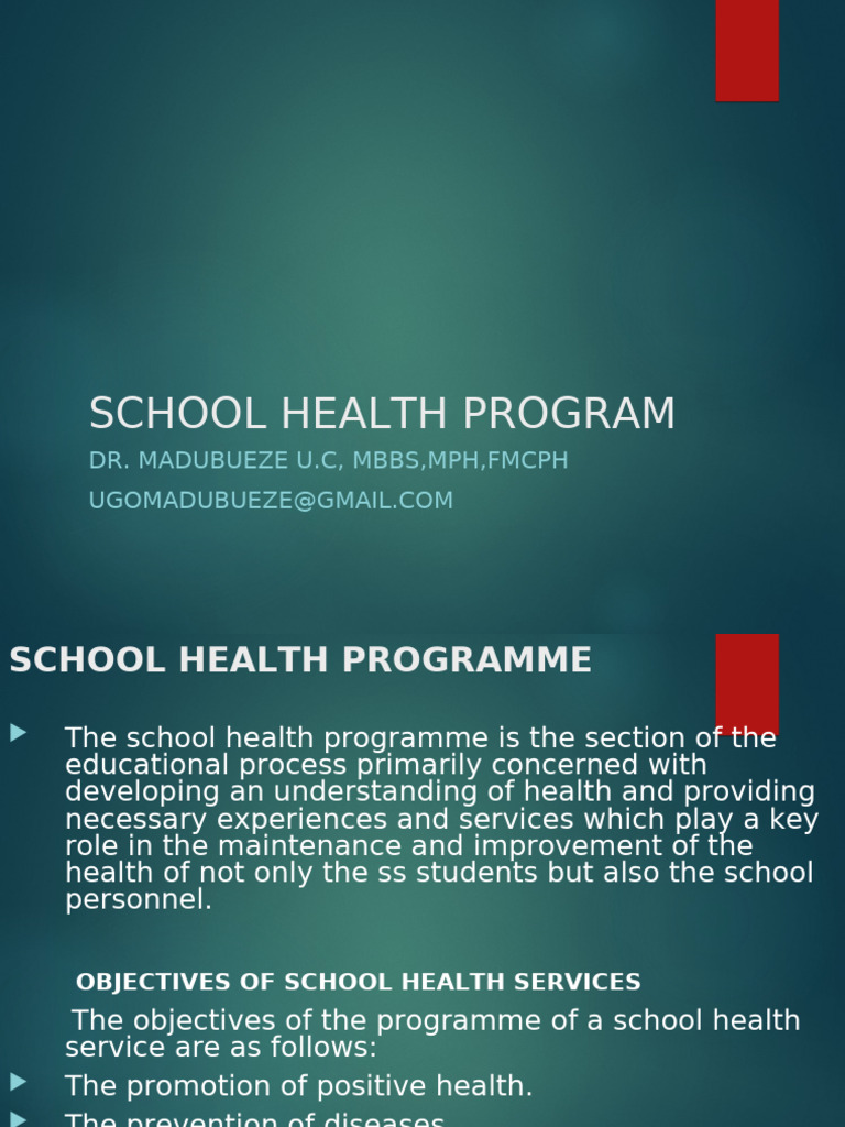 School Health Program | PDF