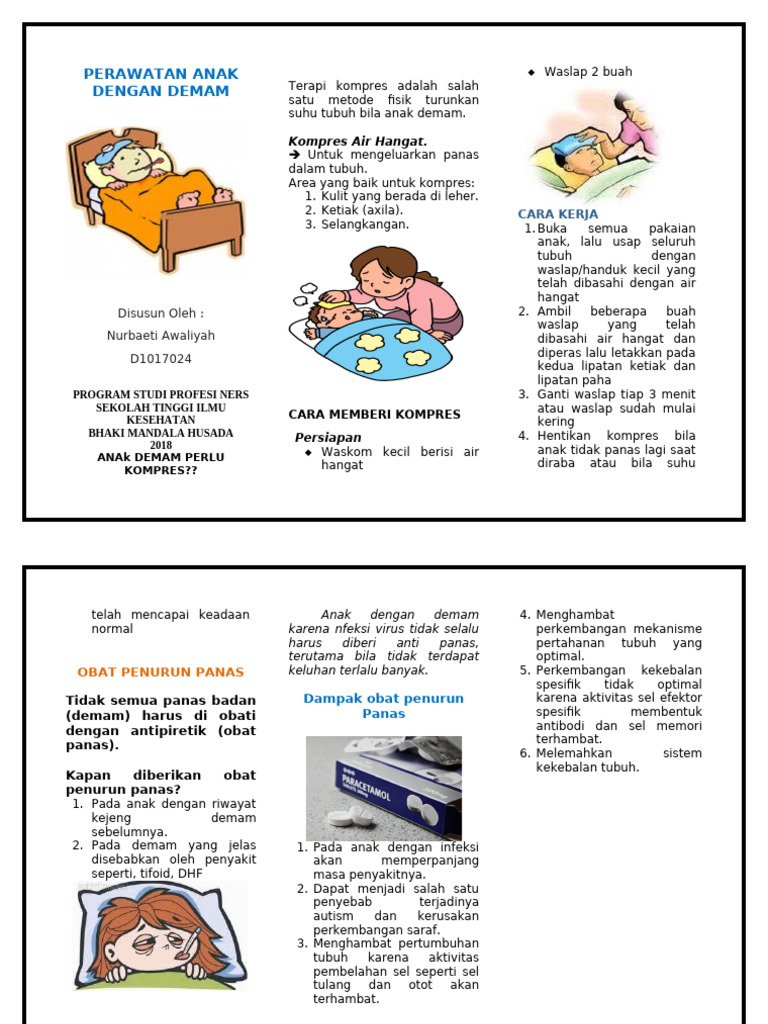 Leaflet Demam | PDF