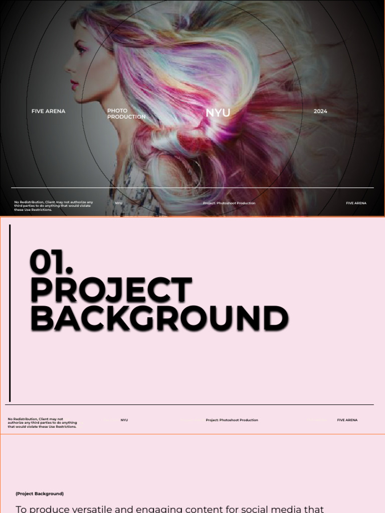 Five Arena - NYU Photoshoot Production | PDF