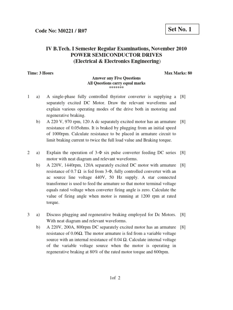 Question Papers R07 PSD | PDF