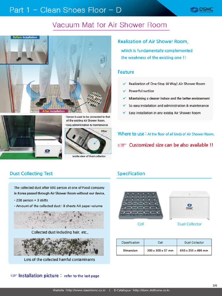 CTLG-P3-Vacuum Mat For Air Shower Room | PDF
