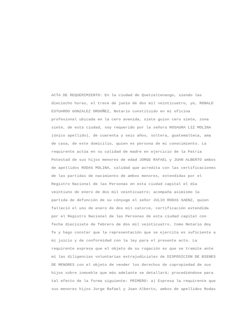 HOJAS PARA NOTARIAL | PDF