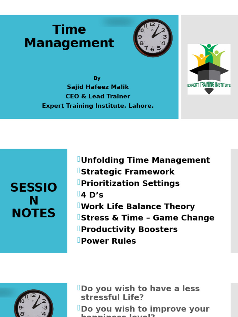 Time Management Special Education | PDF | Time Management ...