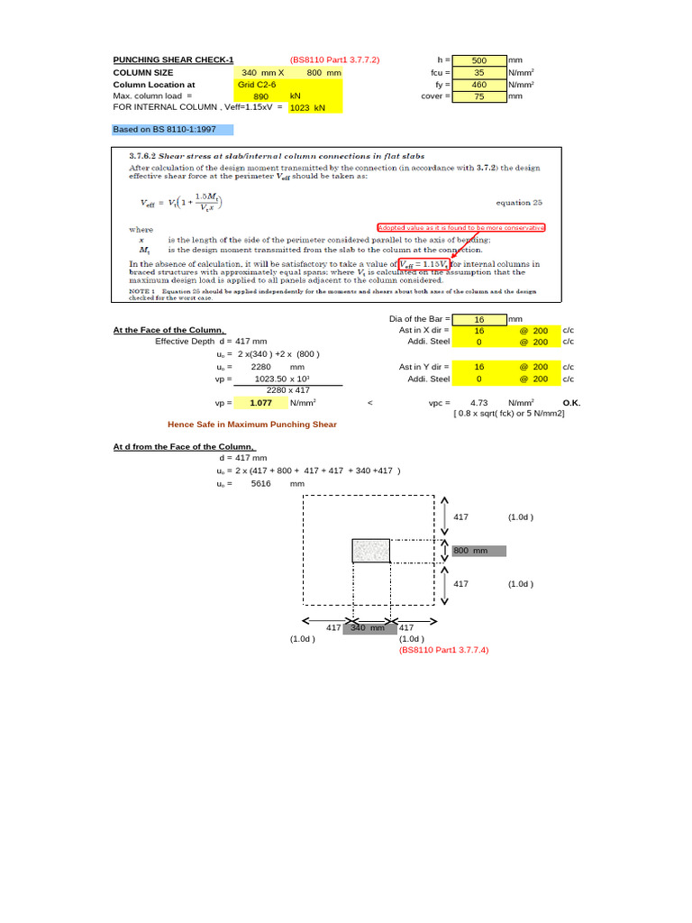 Punching Check | PDF