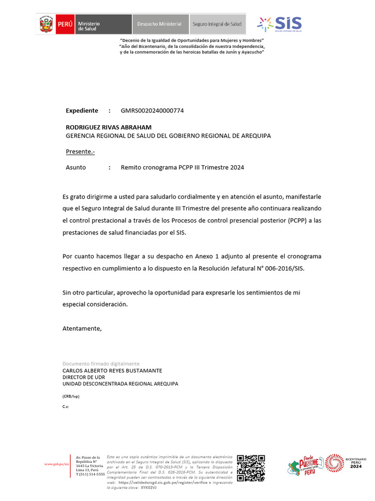 Oficio 000334 2024 Gmrs Udrare | PDF