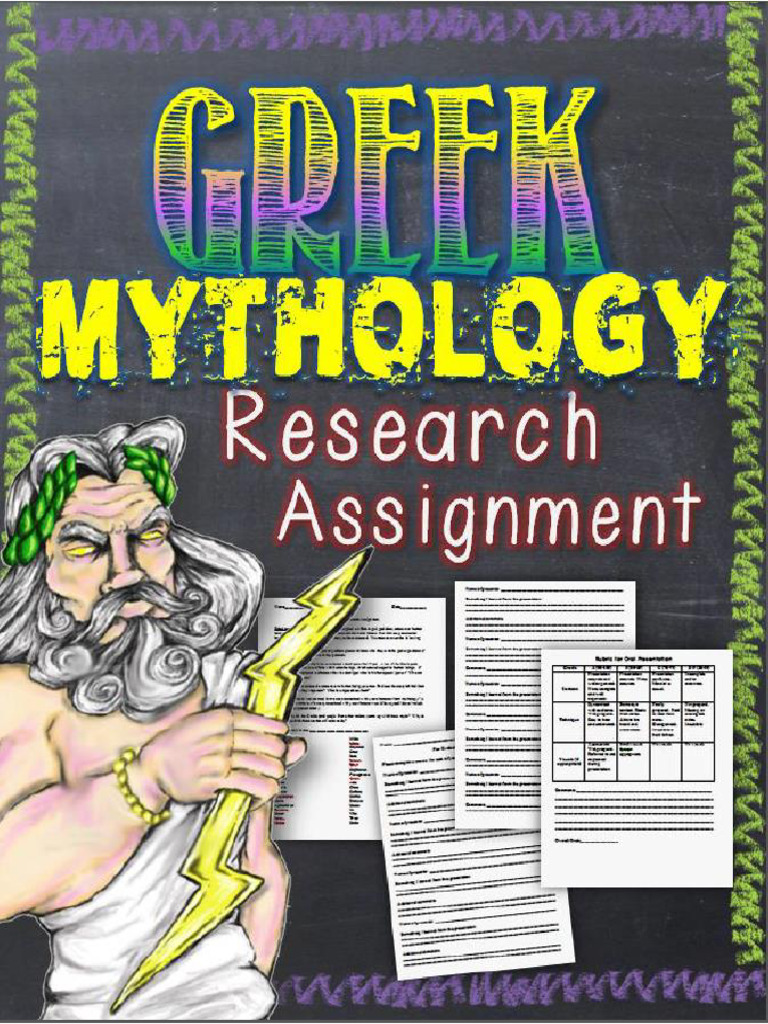 GreekMythologyResearchAssignment 1 | PDF