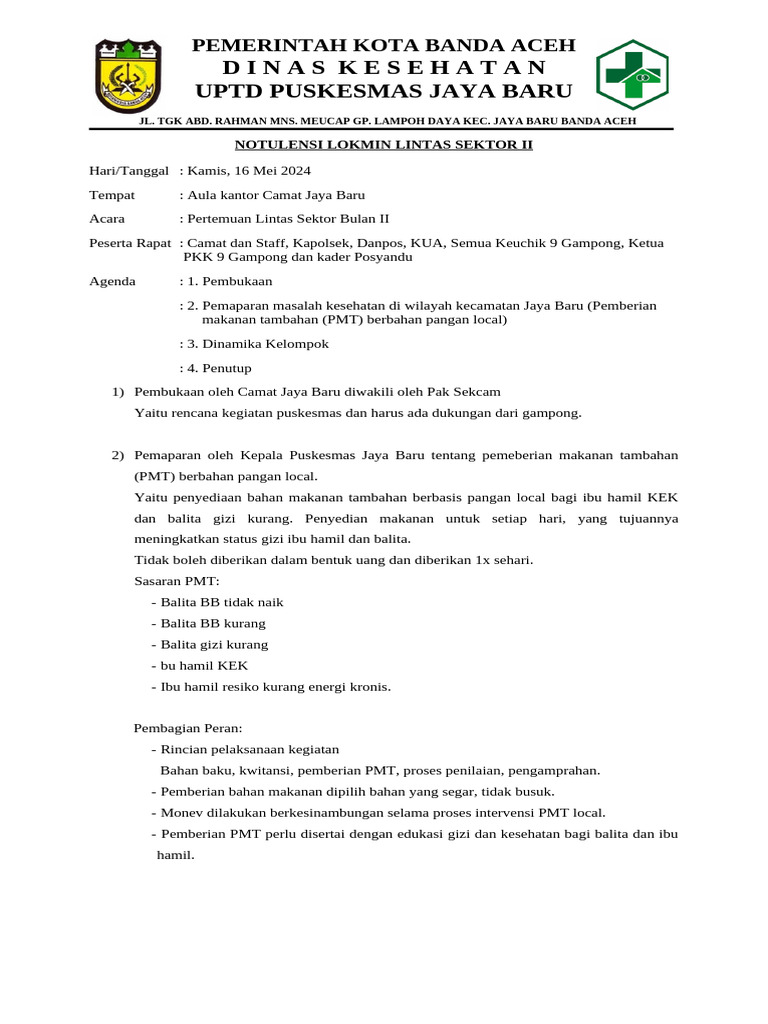 2 Notulensi Linsek Mei 2024 | PDF