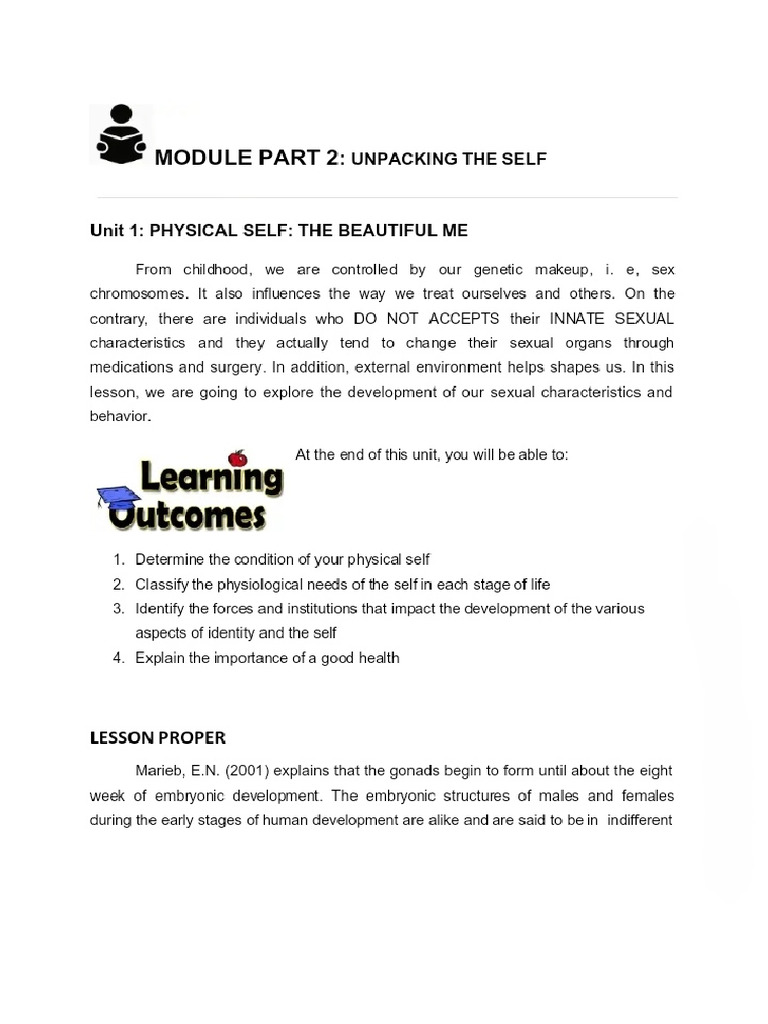 Module 2 Unit 1 Understanding The Self Pdf