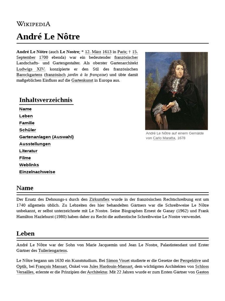André Le Nôtre | PDF