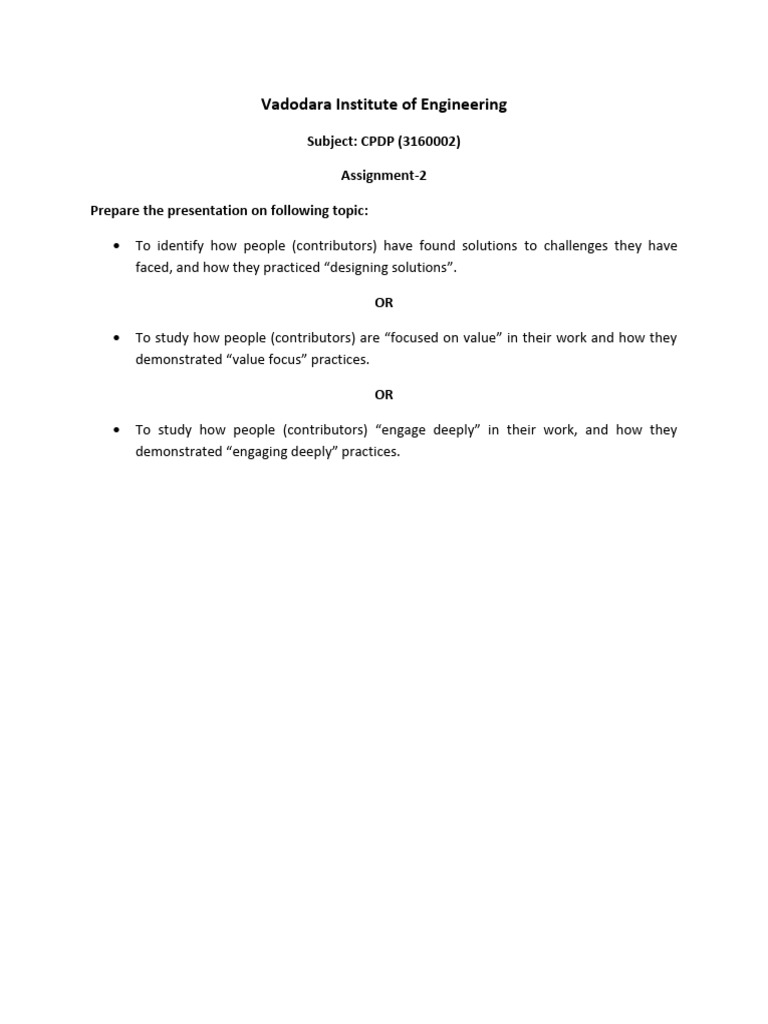 CPDP Assignment 2 | PDF
