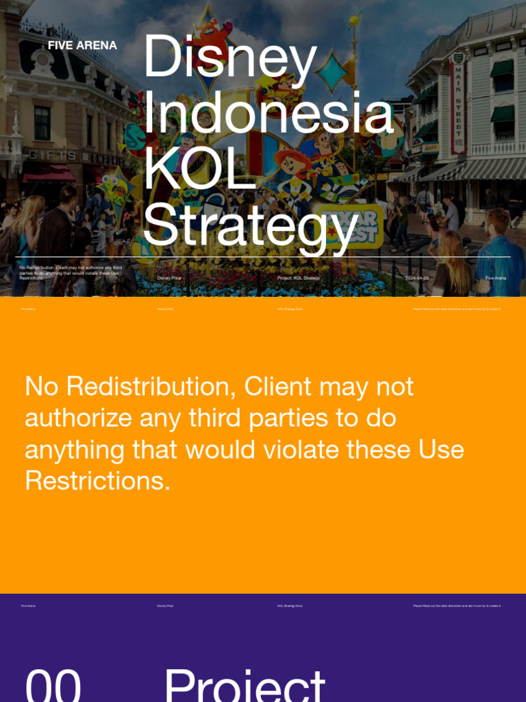 Five Arena - Disney KOL Strategy | PDF