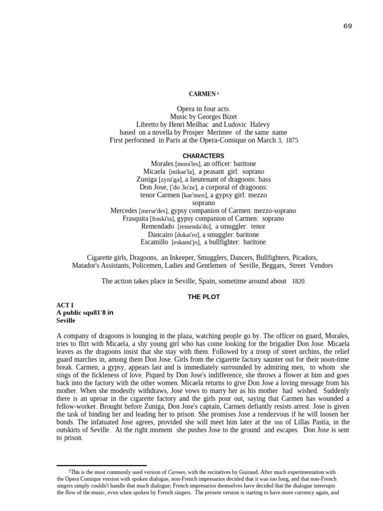 Opera.16. Carmen | PDF