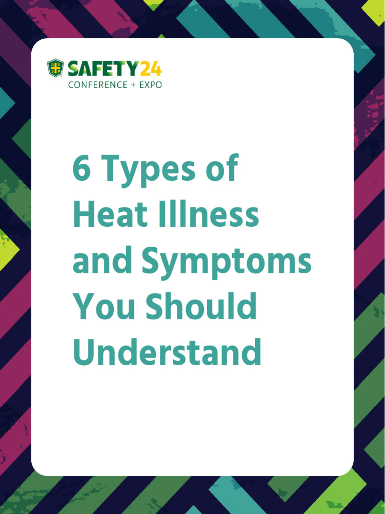 6 Types of Heat Illness and Symptoms You Should Understand | PDF