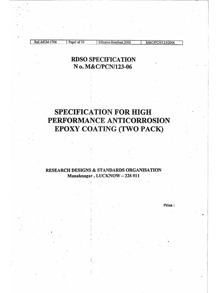 Rdso PCN 123 2006 | PDF