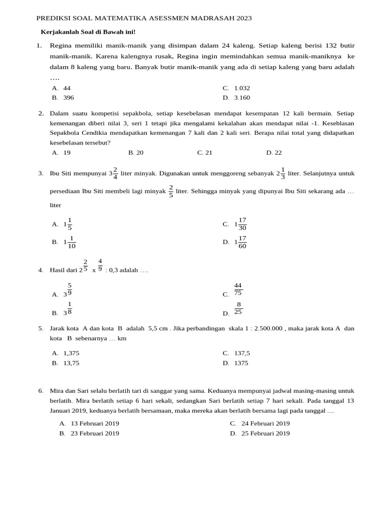 Soal Am Matematika | PDF