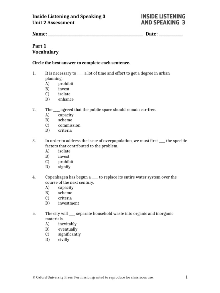 ILS L3 U02 Test | PDF