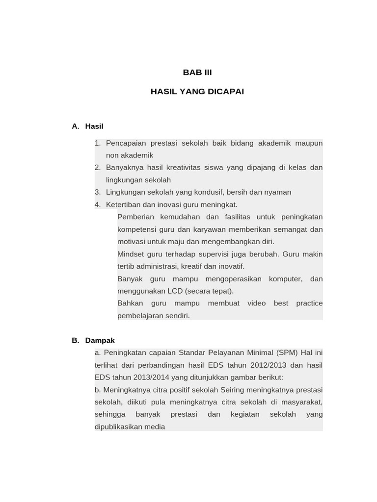 CONTOH BAB 3 HASIL BEST PRACTICE | PDF