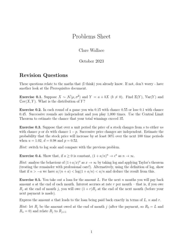 MTH 415 Problems | PDF