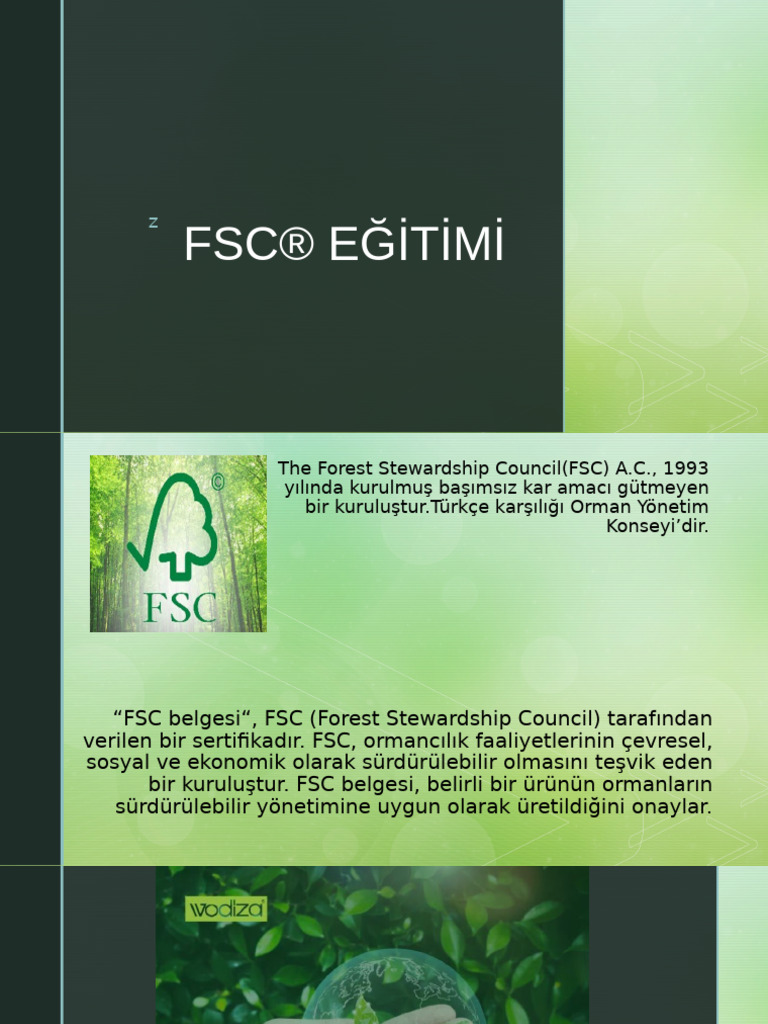 FSC eğitim 2024 | PDF