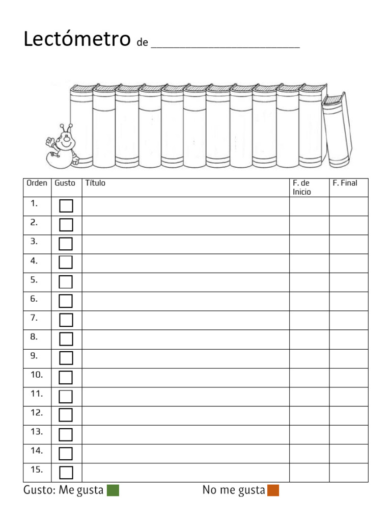 Plantilla de Lectómetro Por Estudiante | PDF
