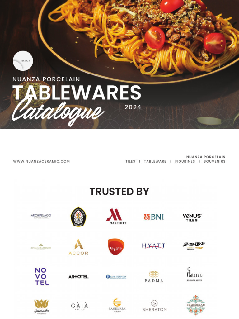 Nuanza Tableware Catalogue 2024 | PDF