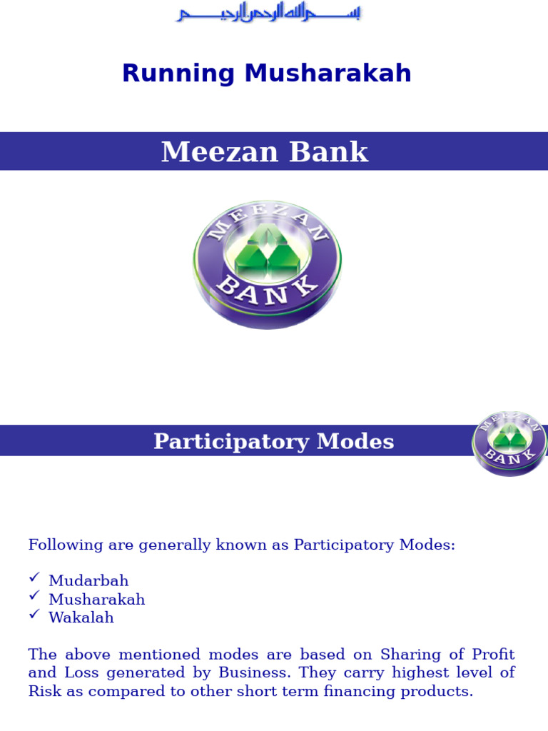 Meezan Bank: Running Musharakah | PDF