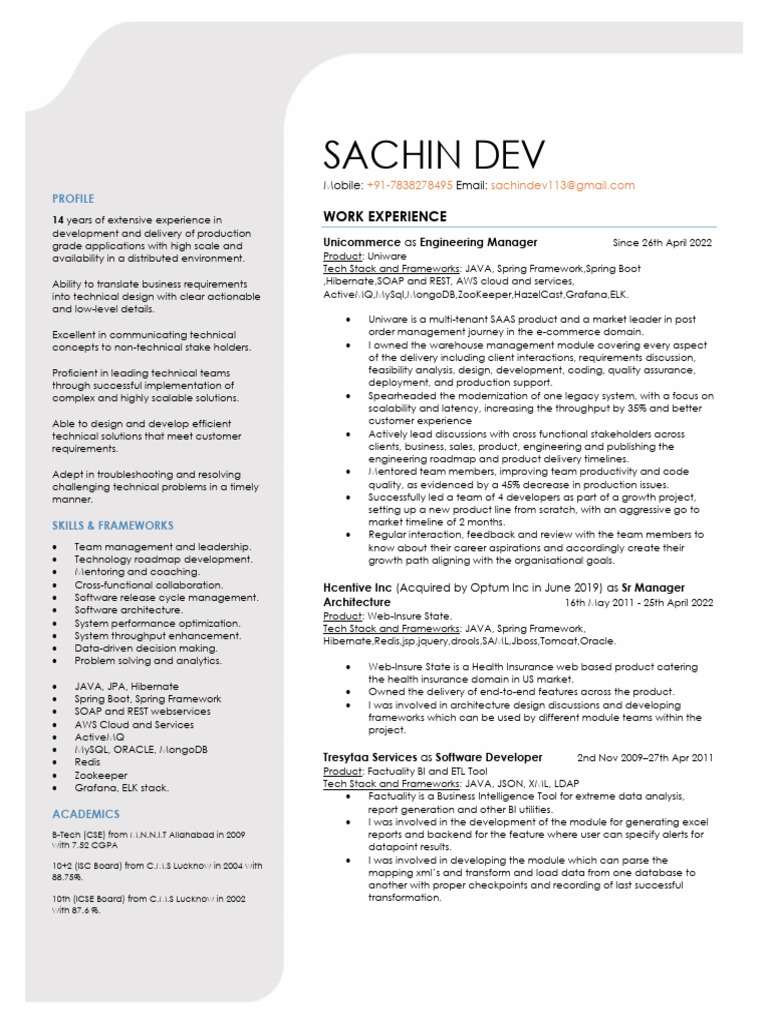 Sachin Dev | PDF