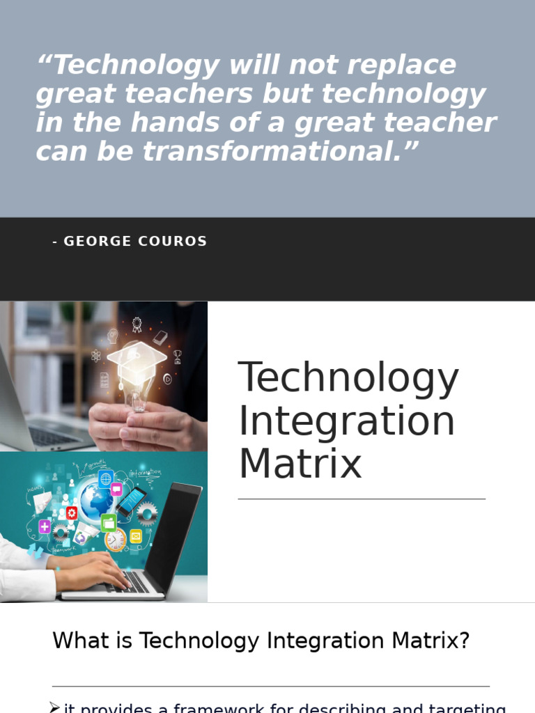 Technology Integration Matrix 1 | PDF