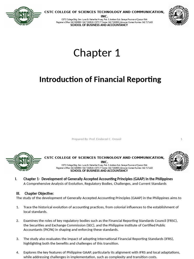 FAR Chapter 1 | PDF