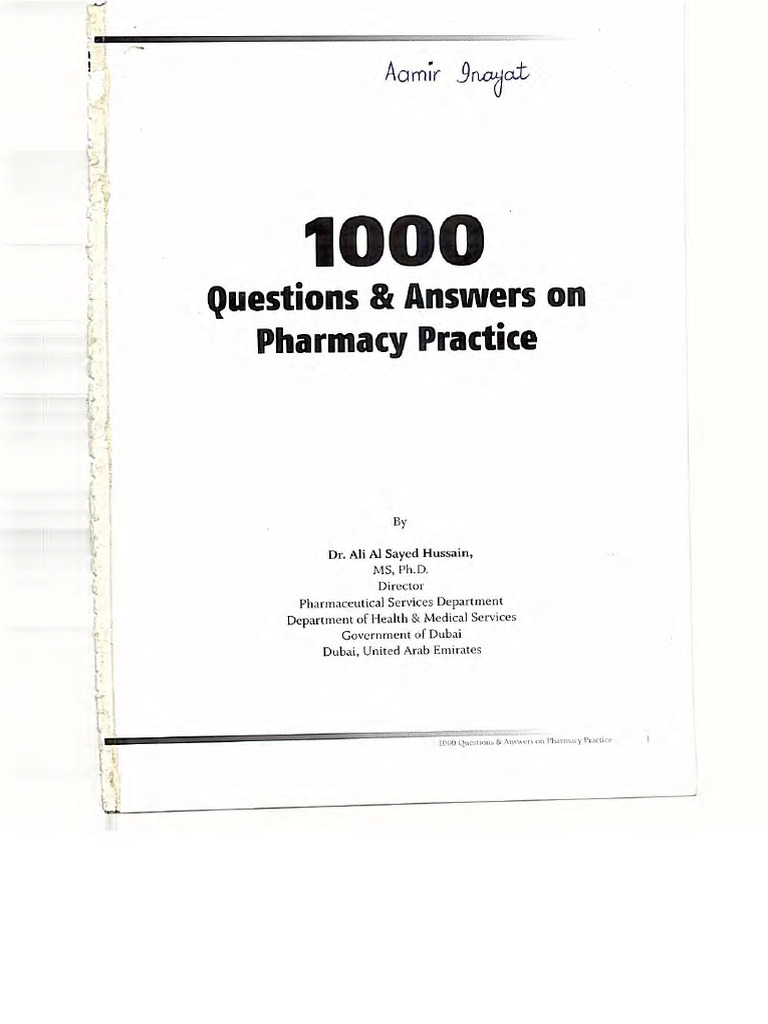 DHA Book of 1000 Q - A | PDF | Home & Garden