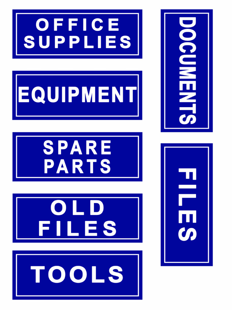 Drawer Label - Big - ICT | PDF