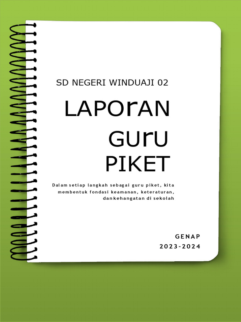 Laporan Guru Piket - Nissysari Ningrum, S.PD | PDF