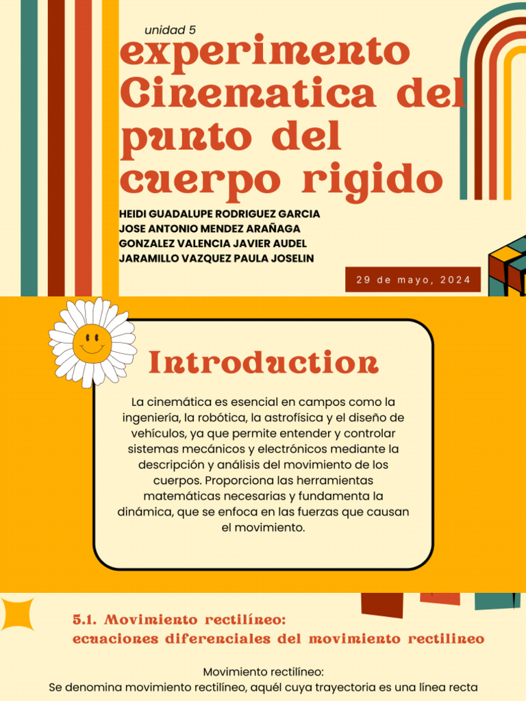 Unidad 5 Cinematica 090652 | PDF