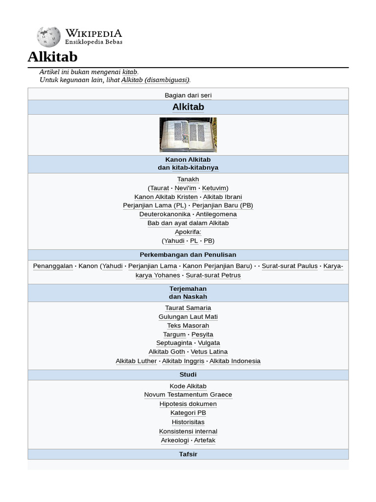 Alkitab | PDF