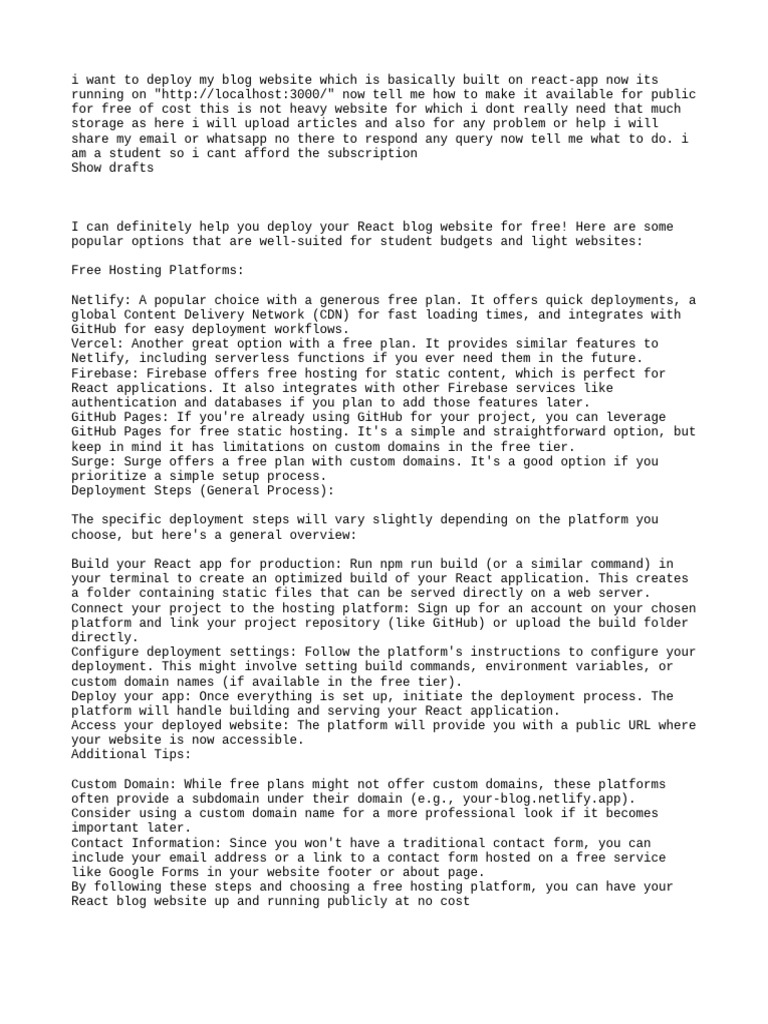 Deploy Project | PDF