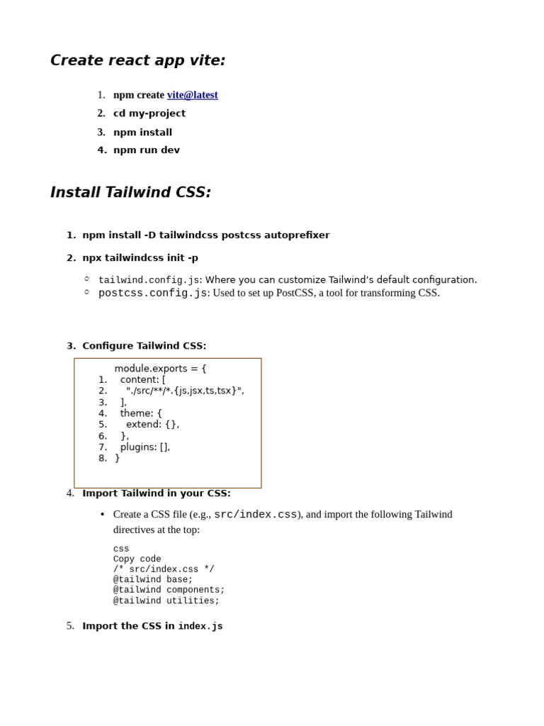 React+Tailwindcss | PDF