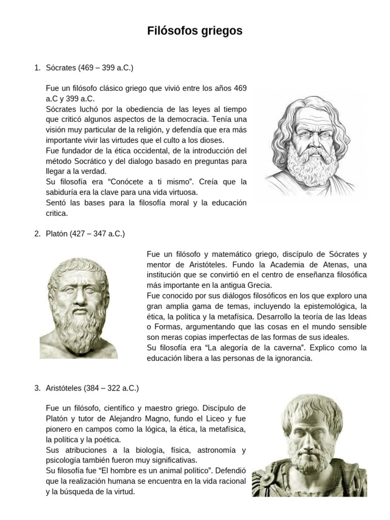 Filósofos Griegos | PDF