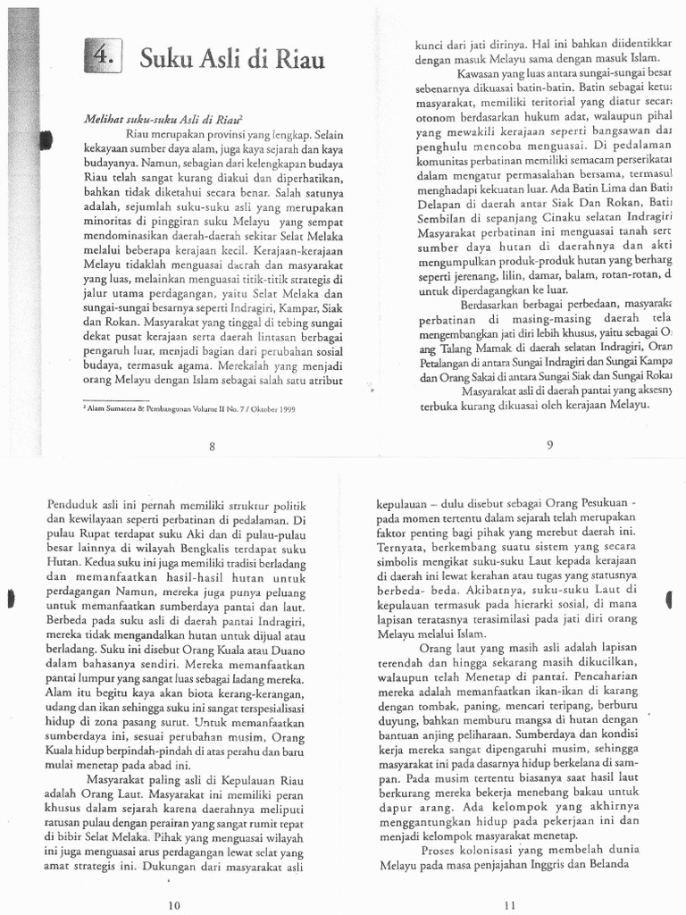 Suku Asli RIAU | PDF